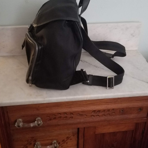 Bally | Bags | Bally Backpack Nylon W Leather Trim | Poshmark